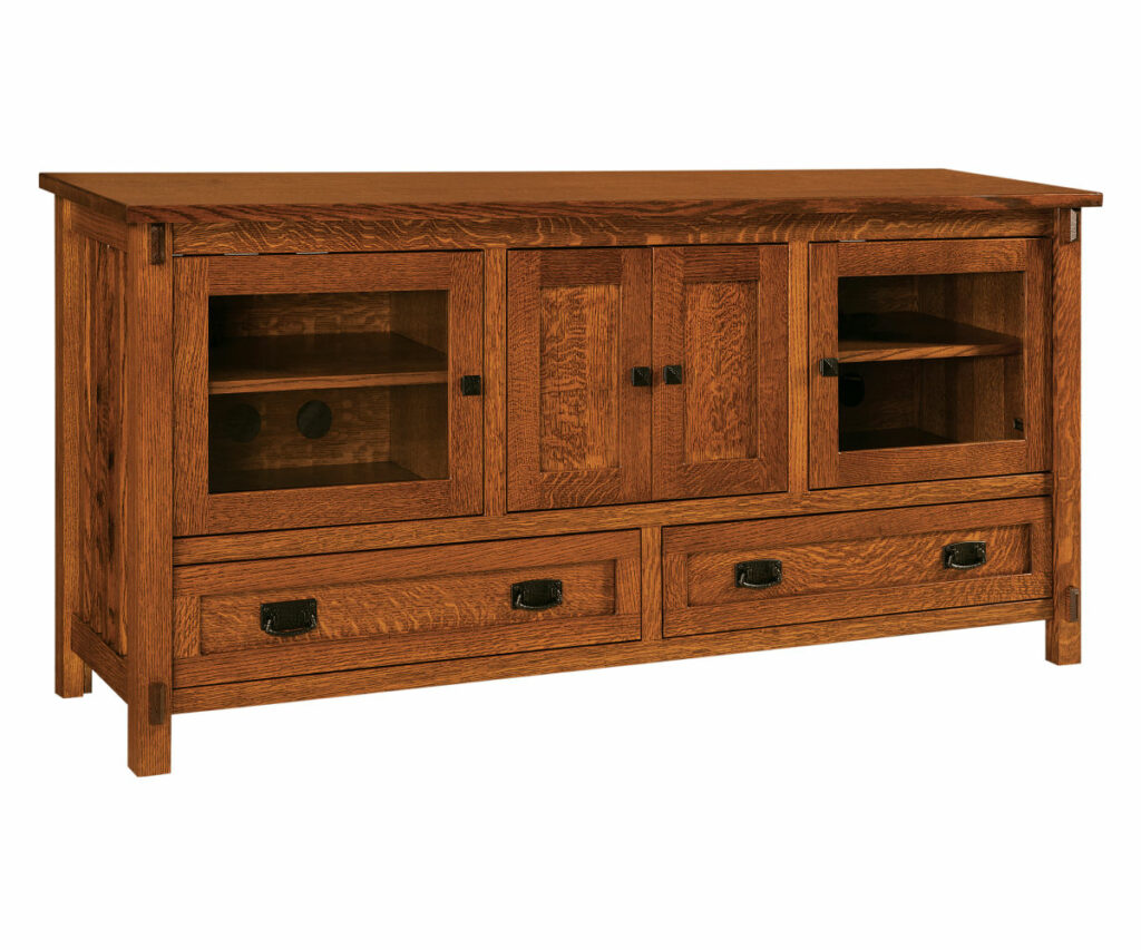Rio Mission TV Console - 69½"W - Amish Crafted Furniture