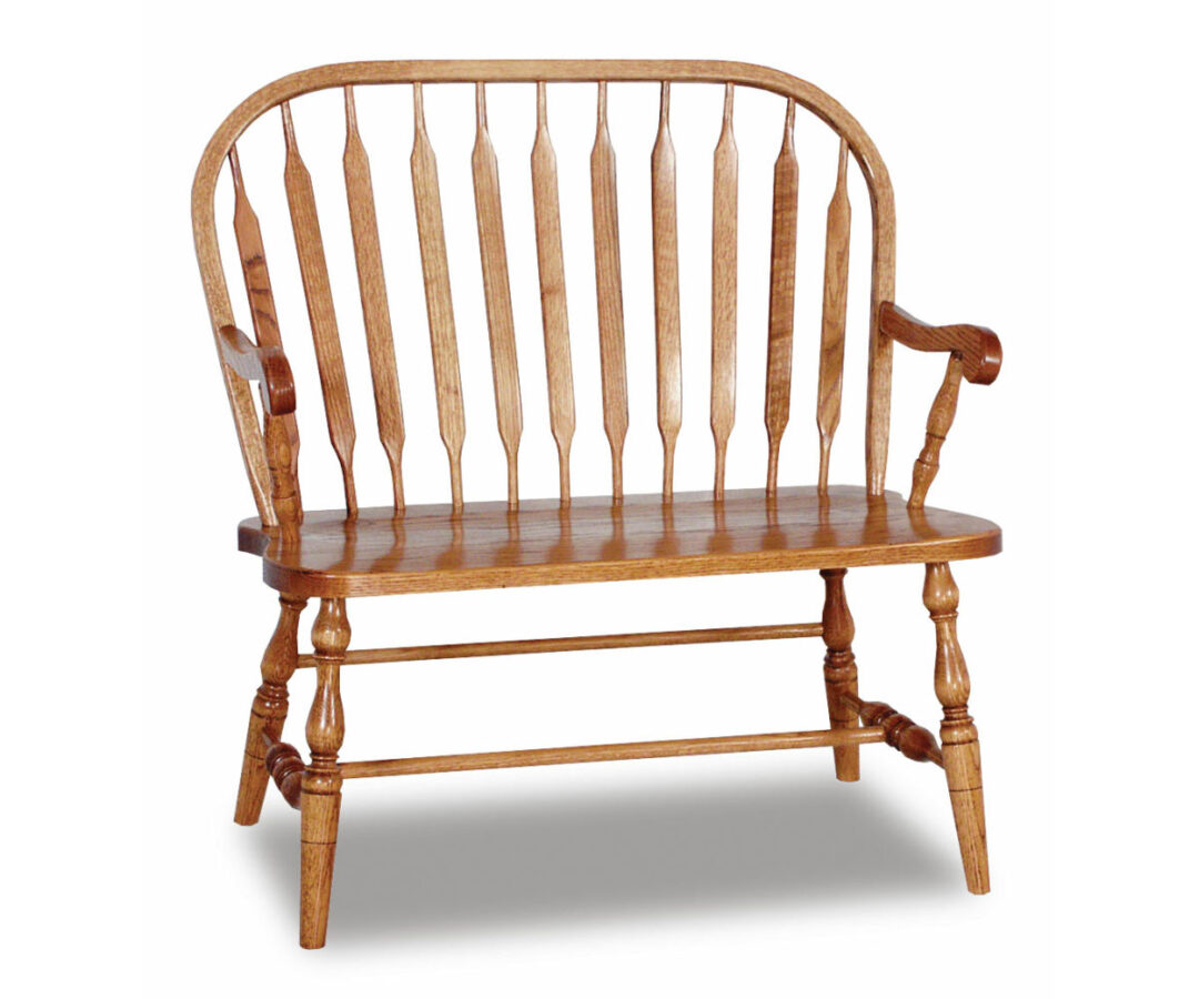 Bent Paddle Bow Bench - Amish Crafted Furniture