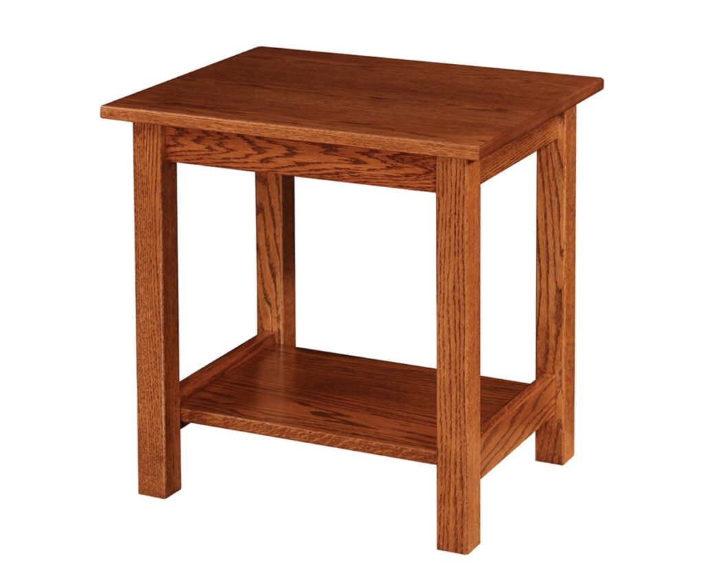 Mission End Table Without Slats - Amish Crafted Furniture