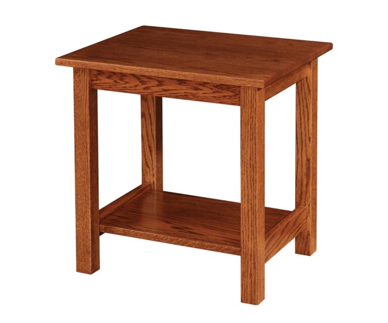 Mission End Table Without Slats - Amish Crafted Furniture